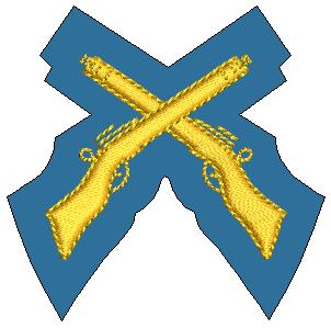 Mess Dress - Qualification Badge - Skill-At-Arms (X Rifles) - Gold on ...