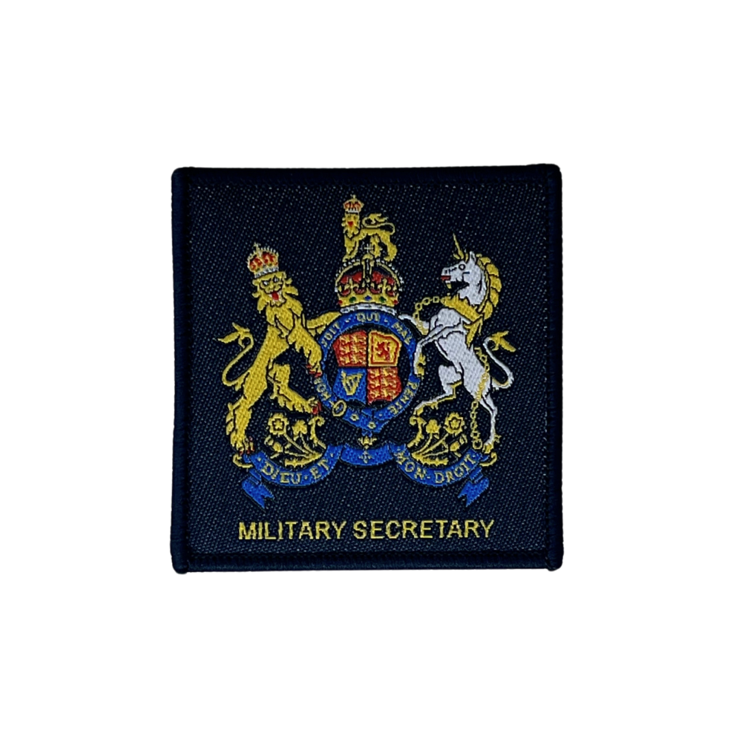 Shoulder Flash - Military Secretary - Woven - Pack of 5 - Tudor Crown ...