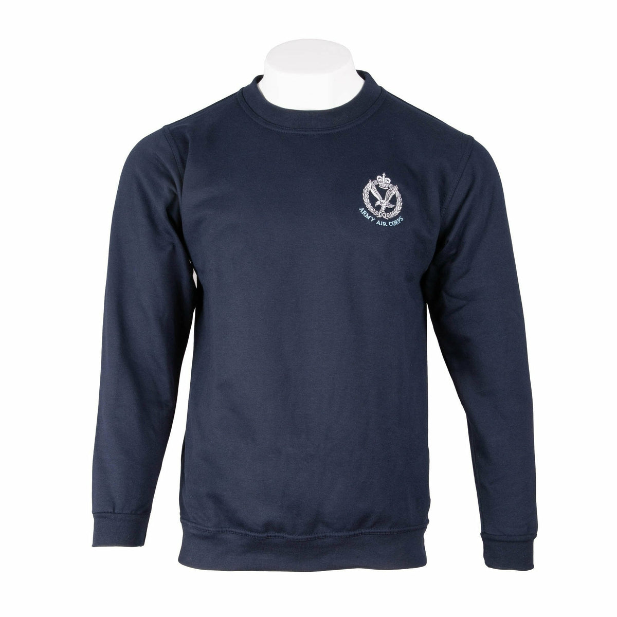 Navy Sweatshirt with Cap Badge on Left Chest – AAC Store